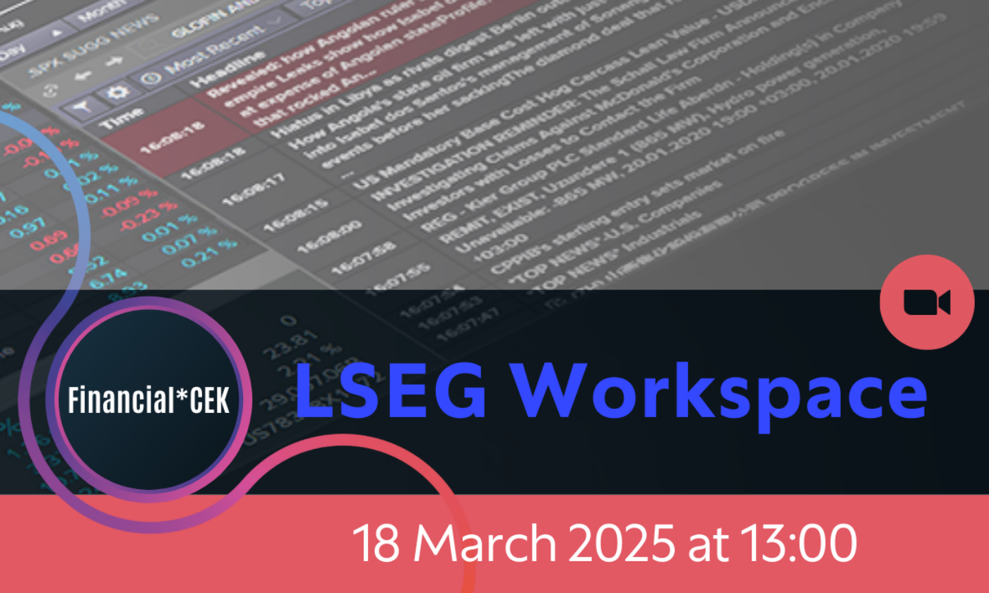 Webinar: LSEG Workspace & Univerza v Ljubljani, Ekonomska fakulteta